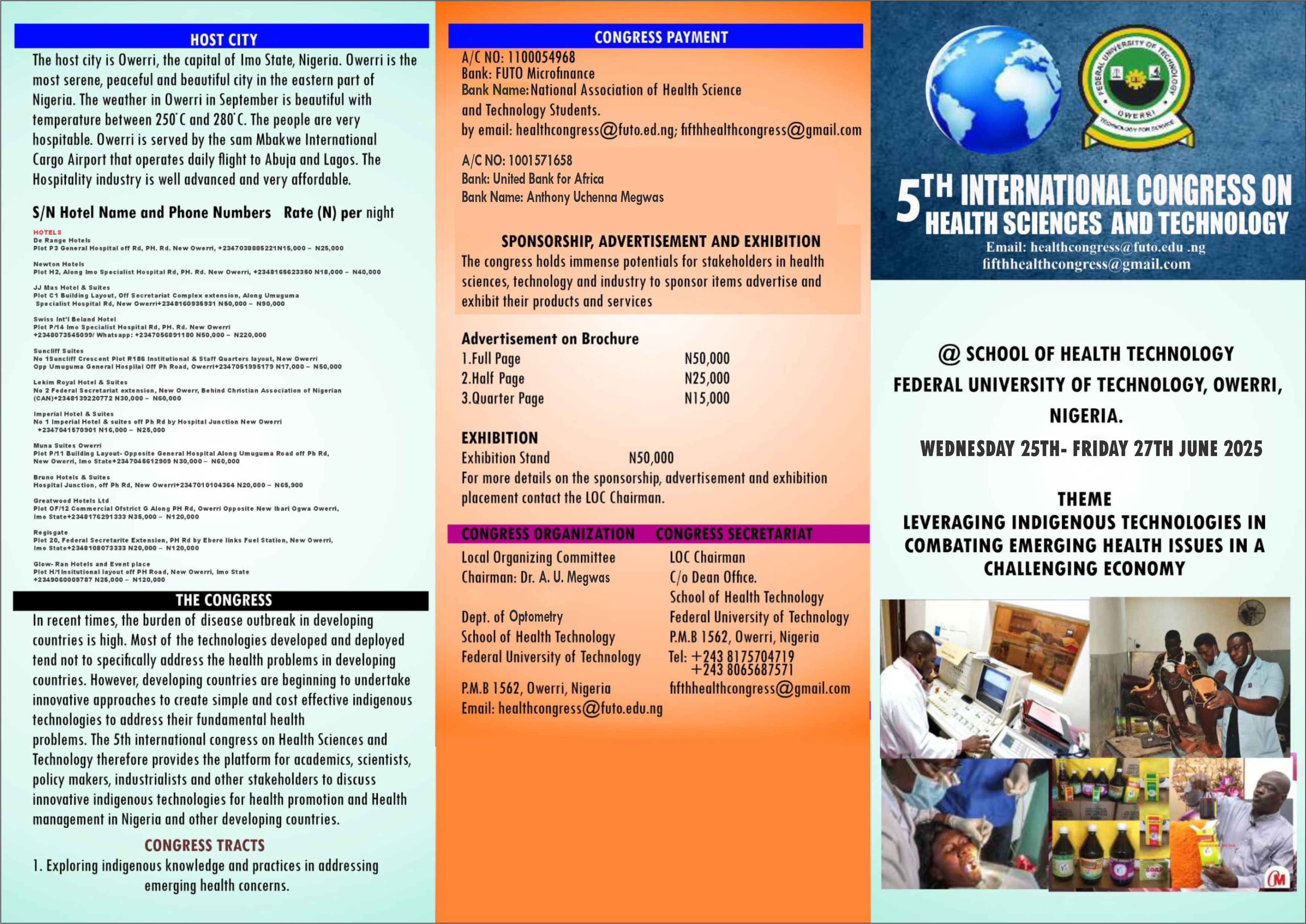 Home | Federal University of Technology, Owerri