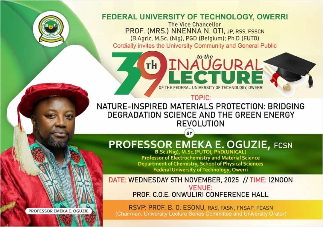 Home | Federal University of Technology, Owerri
